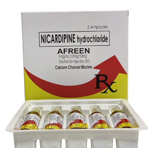 AFREEN Nicardipine Hydrochloride 1mg / mL (10mg / 10mL) Solution for IV ...